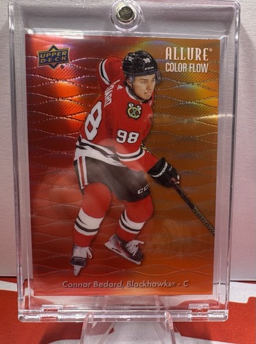 2023-24 Connor Bedard Allure Color Flow Red Orange Rookie RC # CF-16 ...