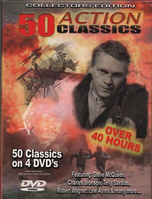 Steve McQueen ACTION DVDs 50 Classic Films | eBay