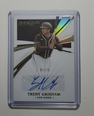 2021 Panini Immaculate Collection Baseball Auto Trent Grisham 8/25 ...