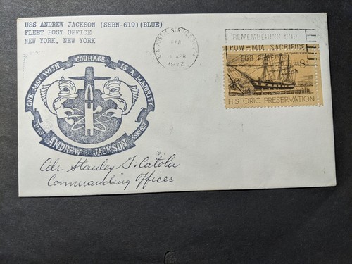 Submarine USS ANDREW JACKSON SSBN-619 Naval Cover 1972 SIGNED Cachet | eBay