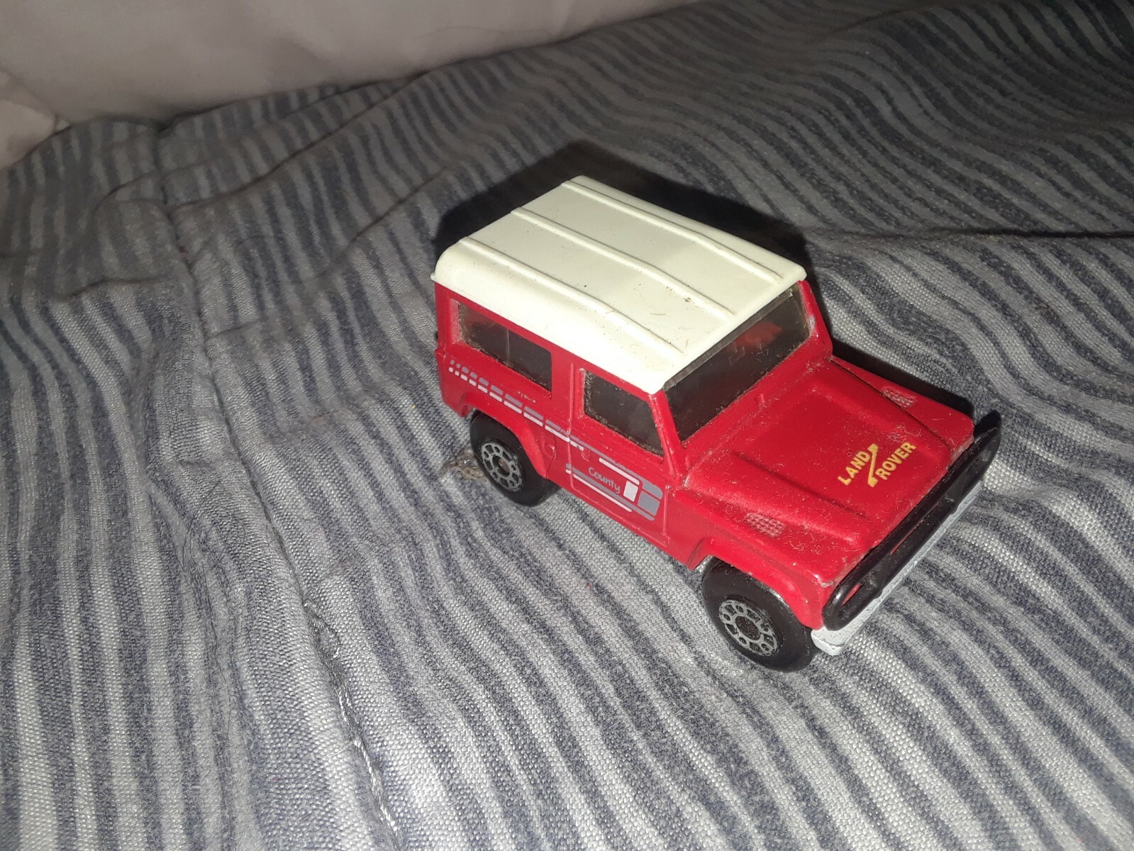 1987 Matchbox Land Rover Ninety, Red Country Made in Magau 1:62 Red Toy ...