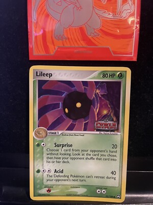 Pokemon Card Lileep 52/108 Stamped Reverse Holo EX Power Keepers 105💎NM ...