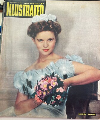Shirley Temple COVER RARE MAGAZINE ILLUSTRATED 1944 complete ! | eBay