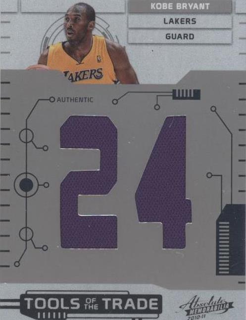 2010-11 Absolute Memorabilia - Tools of the Trade Kobe Bryant #5 Jersey ...