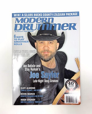 Modern Drummer Magazine~Very Good~April 2016~Joe Saylor~Cliff Almond ...