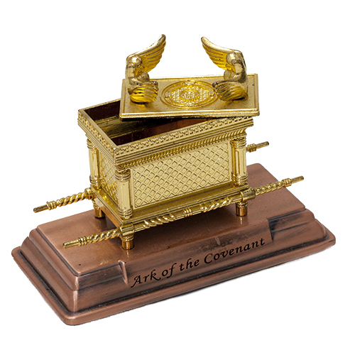Gold Plated Mini Figurine Ark of the Covenant Stand Jerusalem Replica 4 ...