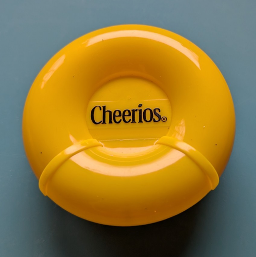 Yellow Cheerios Cereal Snack Travel Container w/ Flip Top Lid | eBay