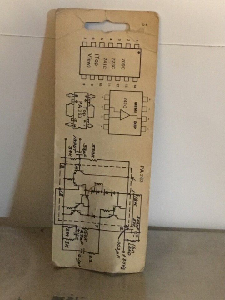 709C operational linear amplifier Cat. No 276–1739 RadioShack archer ...