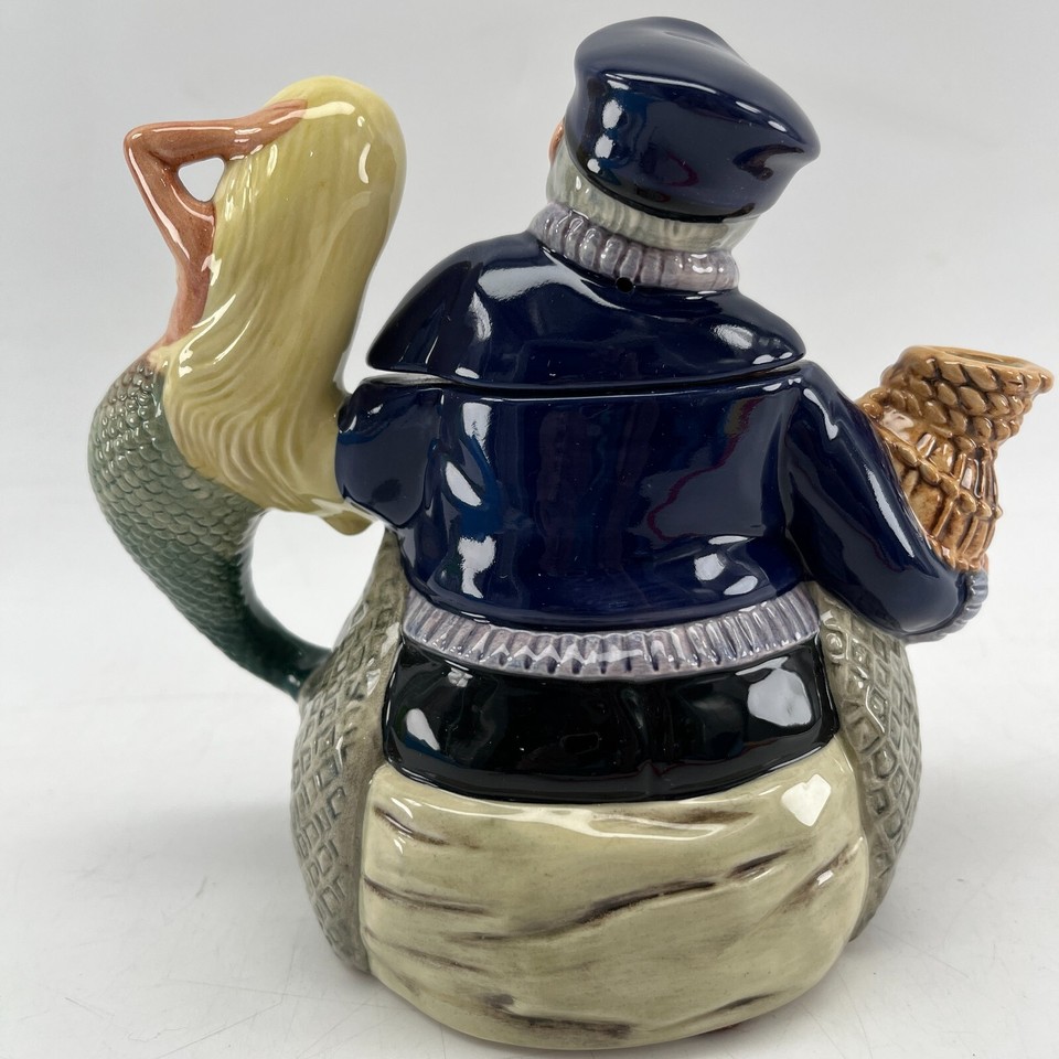 ROYAL DOULTON TEAPOT SEA CAPTAIN OLD SALT with MERMAID HANDLE D6818 | eBay