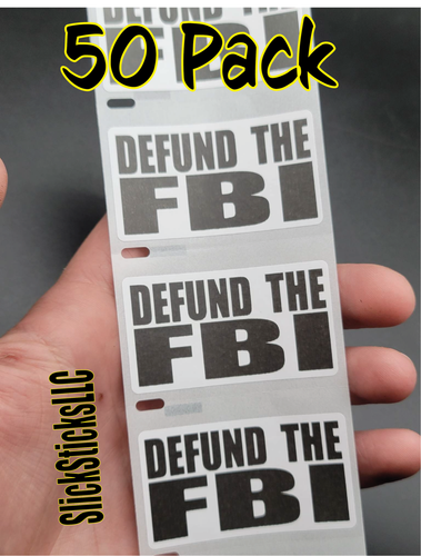 50PCS "DEFUND THE FBI" Stickers bulk decals labels abolish dismantle ...