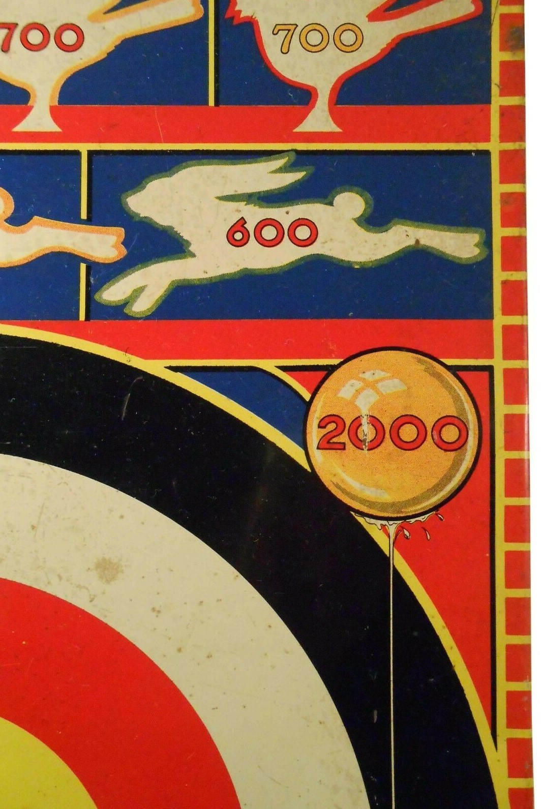 MARX TOYS 'MIDWAY SHOOTING GALLERY' VINT LG LITHO'D ENML MGNTC DART TIN ...