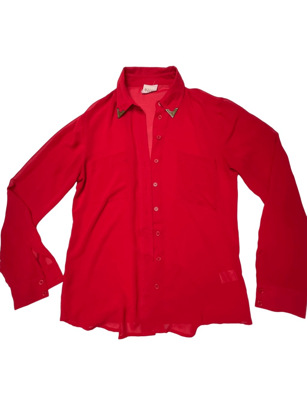 Urban Outfitters Semi Sheer Red Nom de Plume by Yaya Kris Western ...