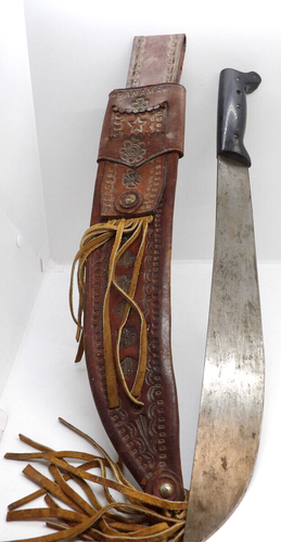 Vintage EL SALVADOR CORNETA Machete No 127 w/ Scabbard | eBay