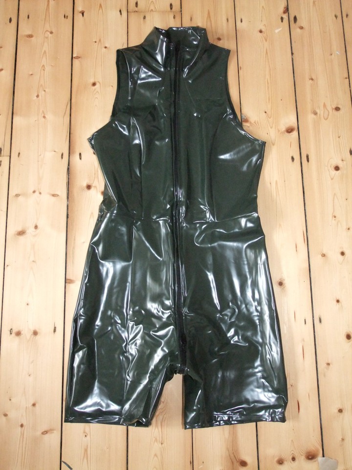 PVC U Like Playsuit Body Shorts Overalls Catsuit Play Cat Jump Suit 2XL ...