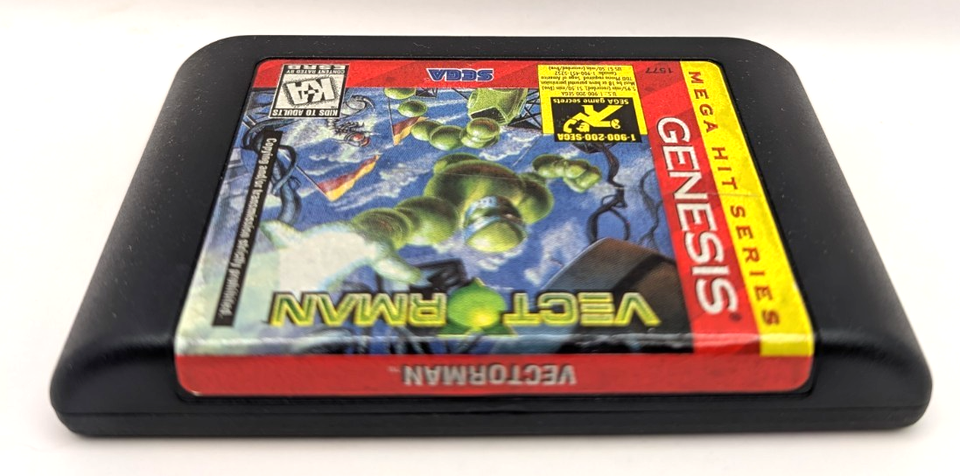 VectorMan Sega Genesis Cardboard Box Complete Game Cartridge & Manual ...