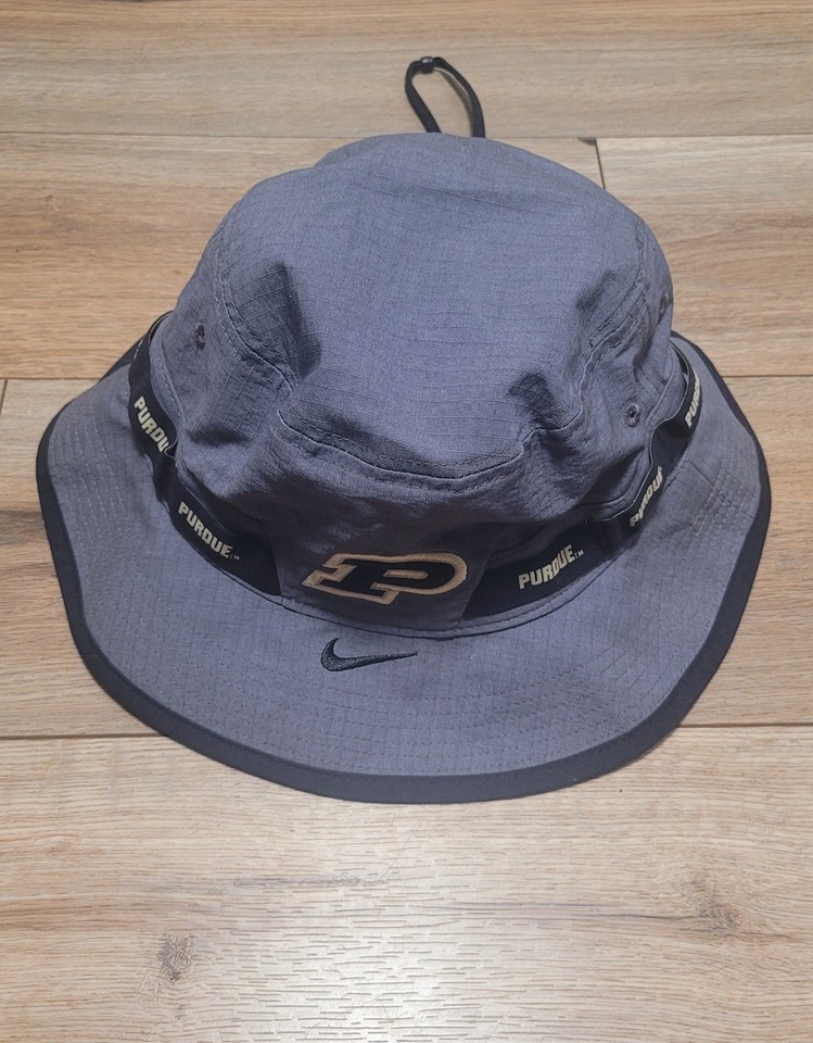 Nike Purdue Boilermakers Dri-FIT Bucket Gray Hat Adult Size XL | eBay