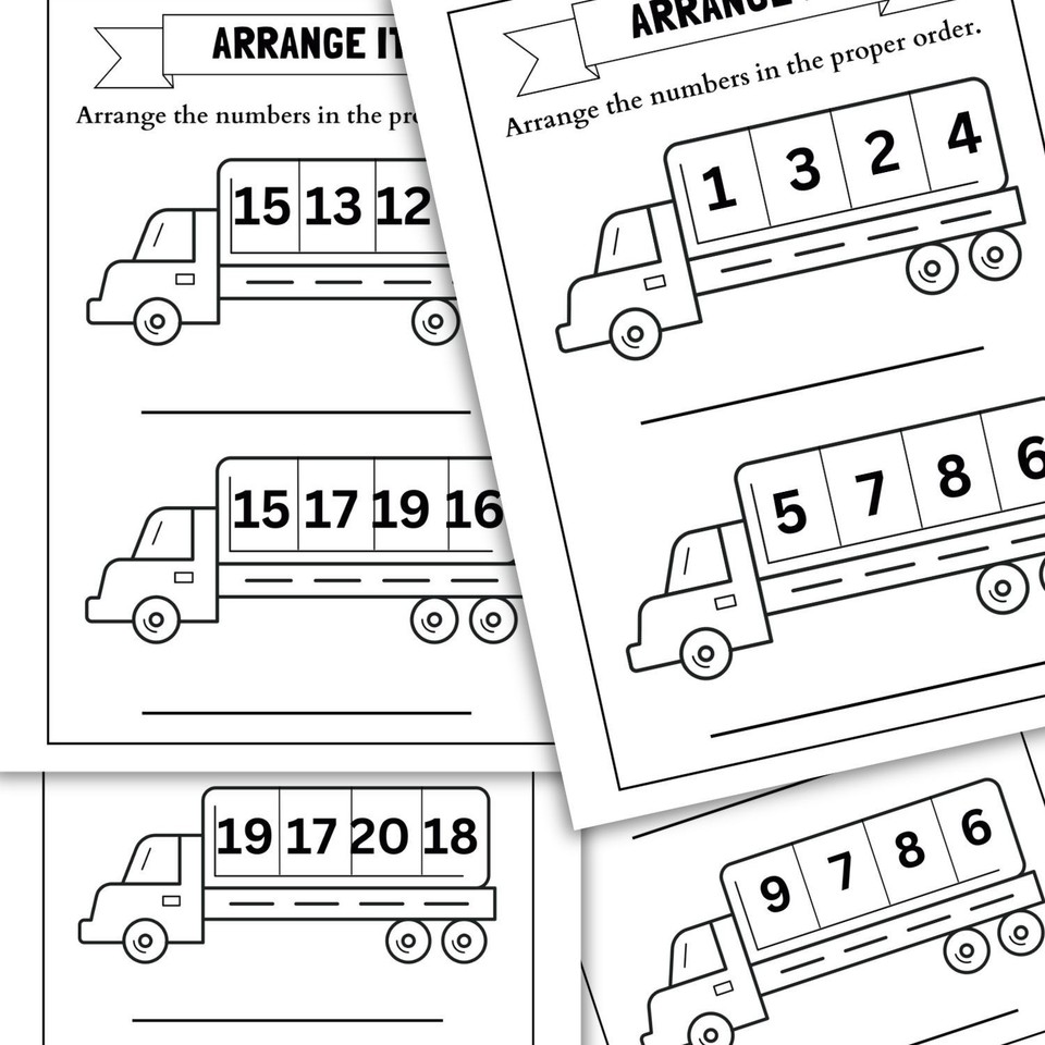 Fun Number Order & Before–After Worksheets for Kids – Printable Math ...