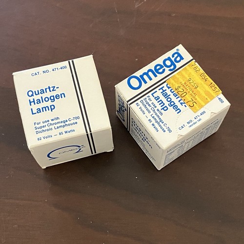 Vintage Omega Set Of 2 Quartz Halogen Lamp 471 400 | eBay