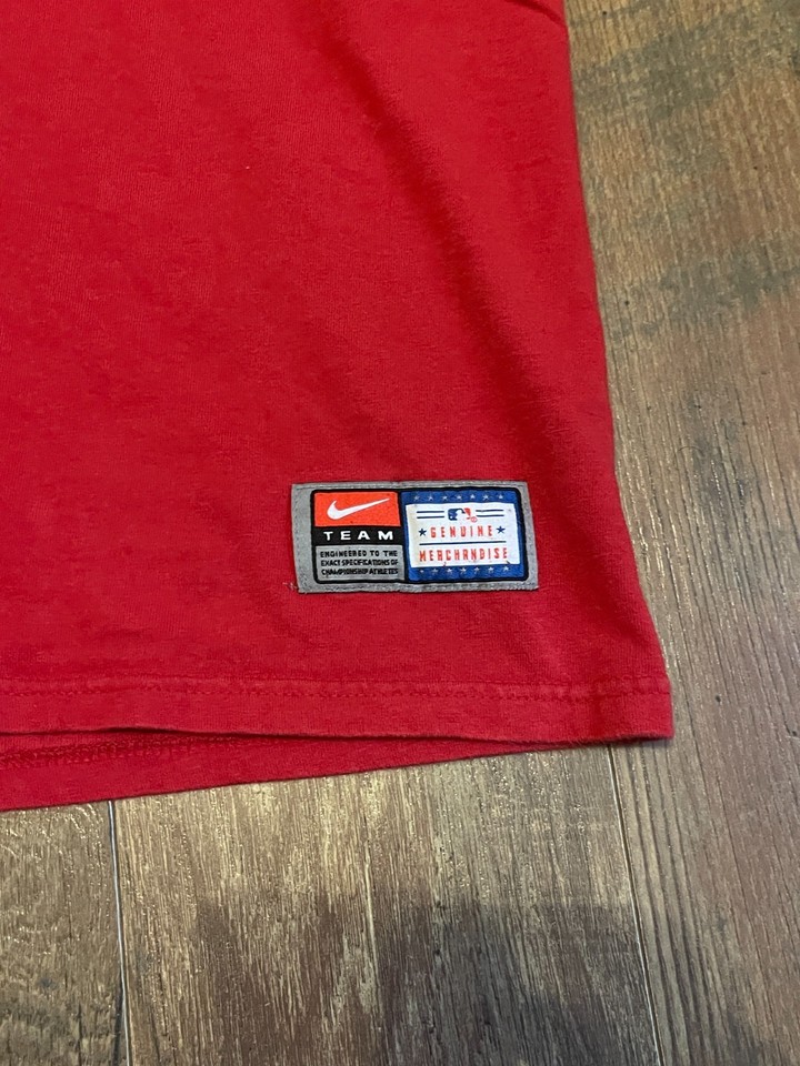 Nike Team Boston Red Sox Logo Shirt Size Large Genuine Y2K Swoosh MLB ...