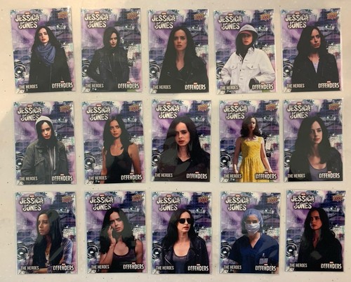 2018 UD Marvel The Defenders Jessica Jones The Heroes Complete Set 15 Cards | eBay