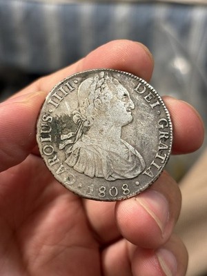 1808 Bolivia 8 Reales Silver Coin Carlos IIII | eBay