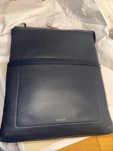 RADLEY London Alba Place Women’s Large Leather Ziptop Backpack in Ink ...