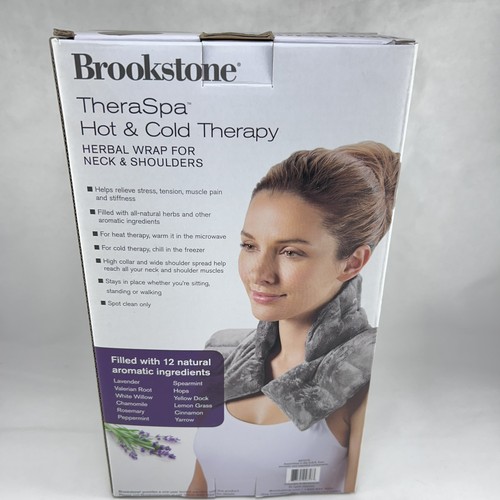 Brookstone TheraSpa Hot Cold Therapy Herbal Wrap Neck Shoulders Unused ...