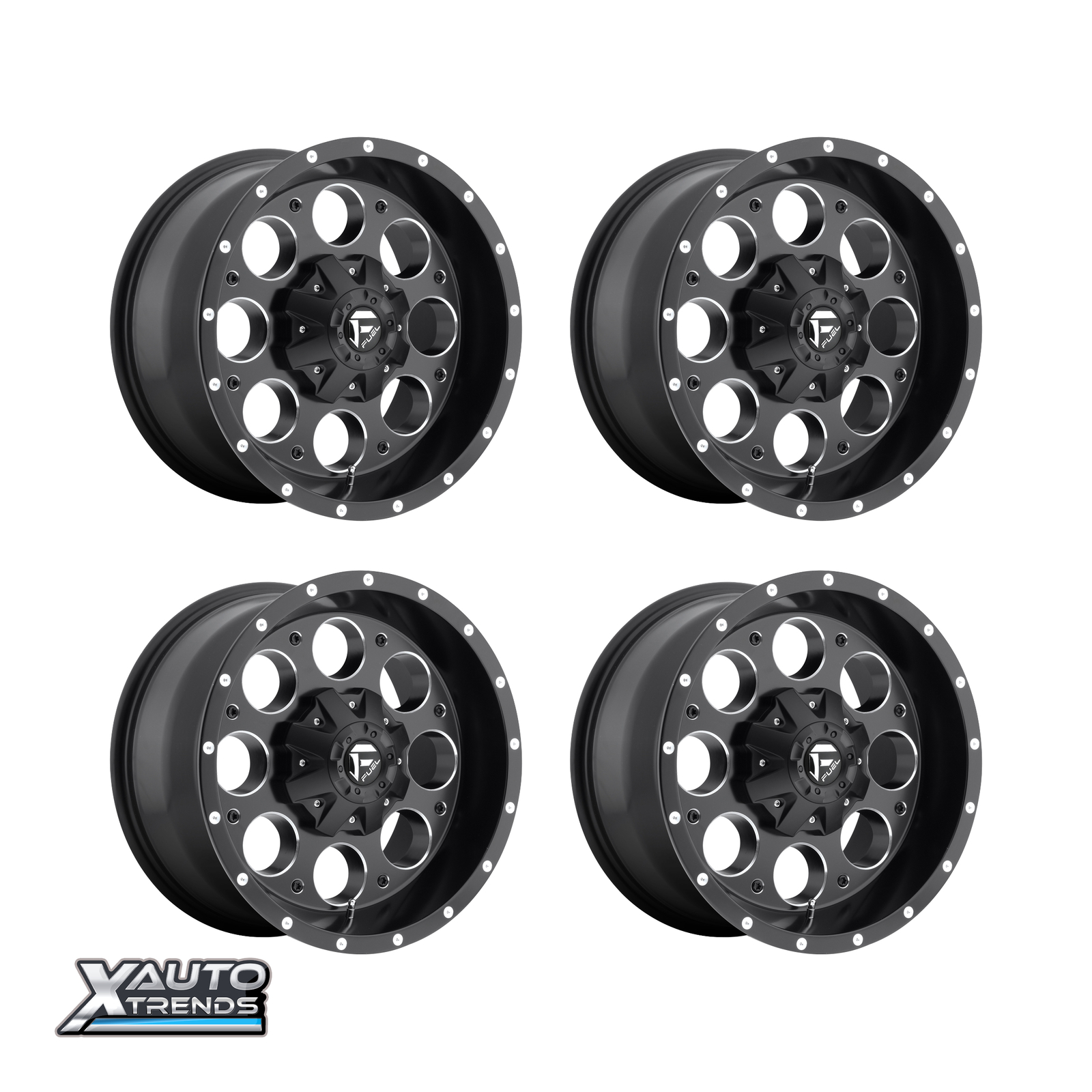 Fuel Off-Road D525 Revolver Matte Black Milled 17X9 6X135/6X139.7 01mm ...