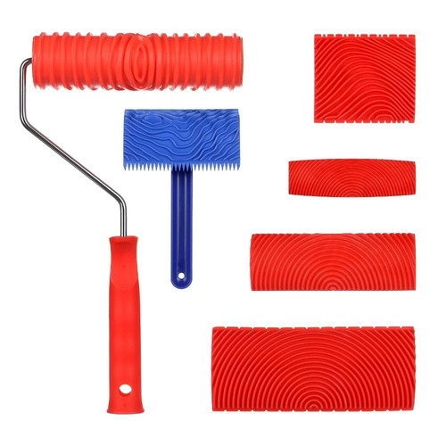 Tool DIY Wood Pattern Roller Painting Tool Wood Graining Tool Set with ...