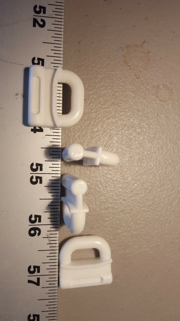 Main Sail Mast Slug Slides for Sailboat NEW 1/4" wide Barrel Dia. #A016 ...