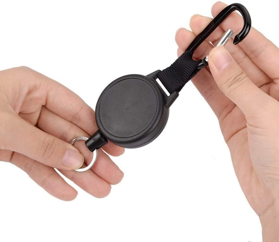 Heavy-Duty Retractable Key Chain Retractable Key with 26 Inches Steel ...