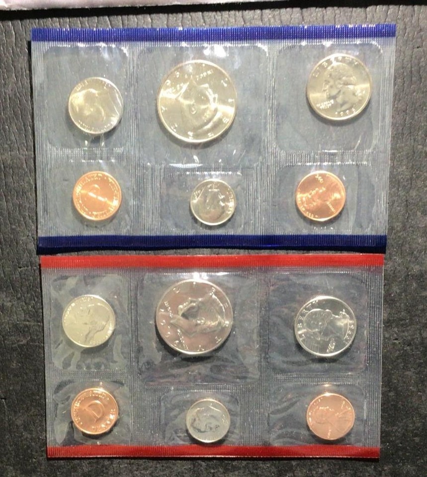 1996P & 1996D Uncirculated US Mint Sets! w/Original Envelope No 96W ...