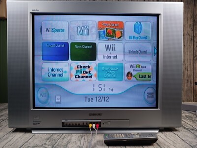 Sony Trinitron WEGA KV-27FS120 CRT 480i Television 27” Retro Gaming TV ...