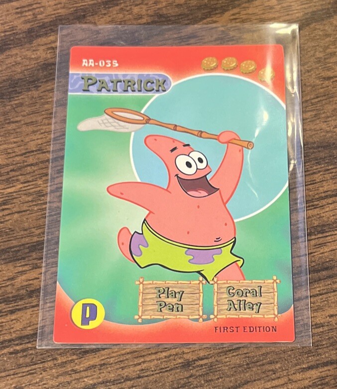 2003 UD Patrick AA-035 SpongeBob Aquatic Amigos 1st First Edition Gold ...