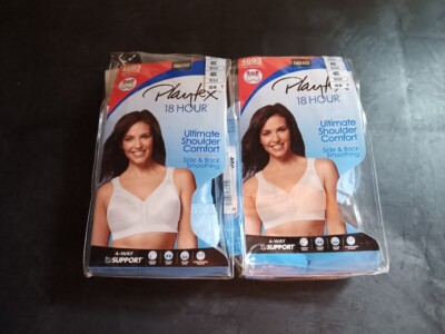 Playtex Women's 40C 18 Hour Ultimate Shoulder Comfort Bra 4693 Blue (2 ...