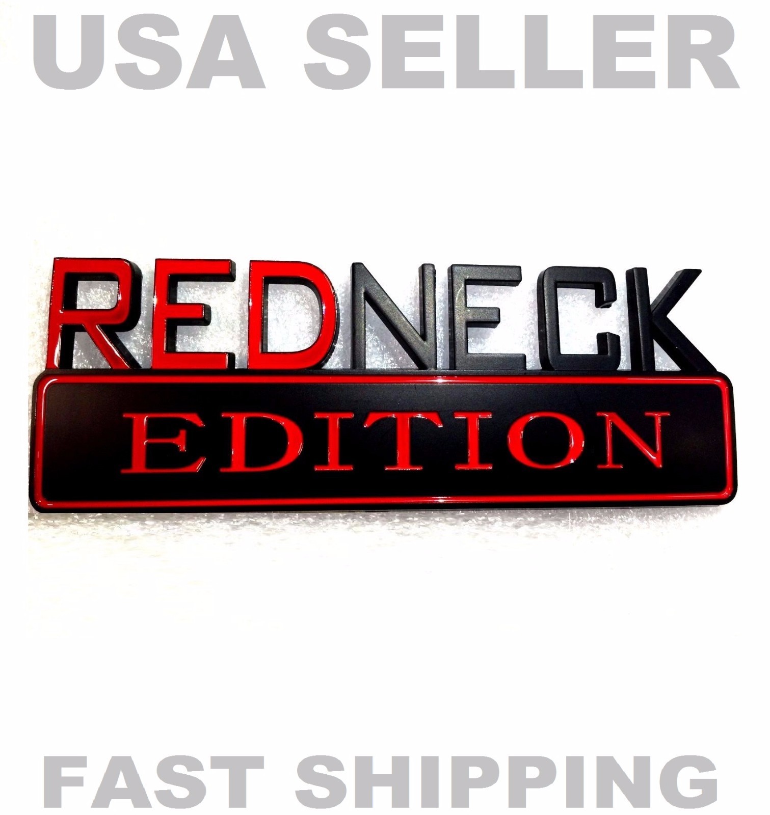 REDNECK EDITION HIGH QUALITY DECAL SEMI TRUCK TRAILER PLAQUE EMBLEM ...