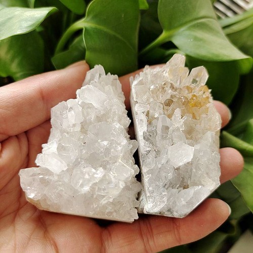 Natural Clear Quartz Crystal Cluster Mineral Rough Druzy Geode ...