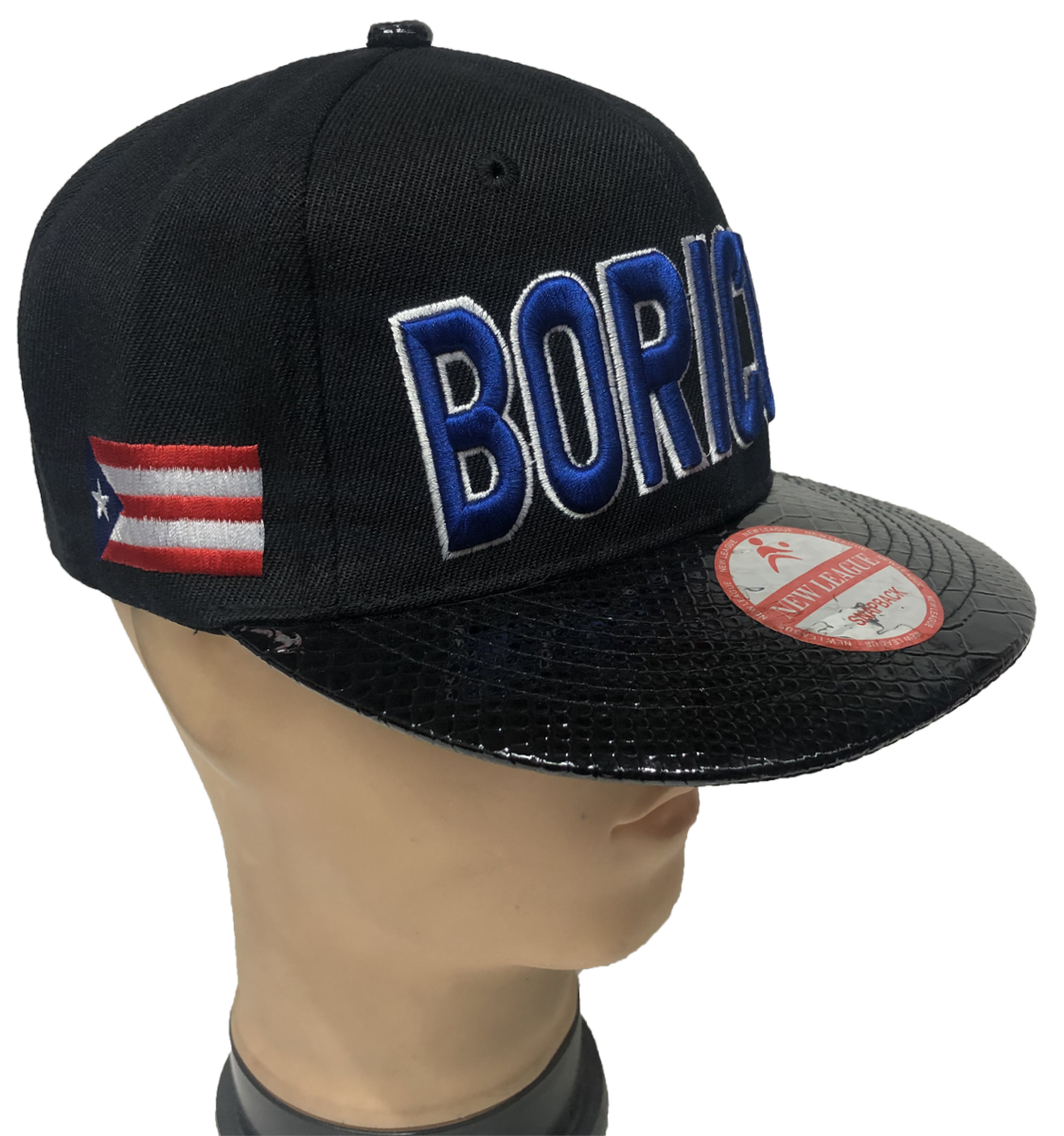 BORICUA PUERTO RICO 3D Embroidered Snapback Cap Adjustable Baseball Hat ...
