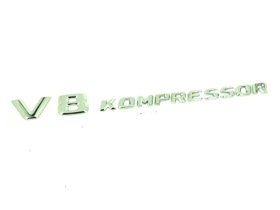 Genuine New MERCEDES V8 KOMPRESSOR WING BADGE Fender Emblem SL 55 65 ...