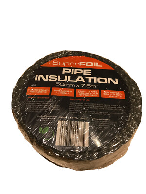 SuperFOIL Pipe Insulation Reflective Bubble Foil Pipe Lagging Wrap ...