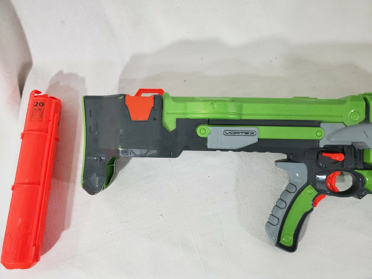 Nerf Vortex Nitron Green Motorized Dart Blaster With 20 Nerf Vortex