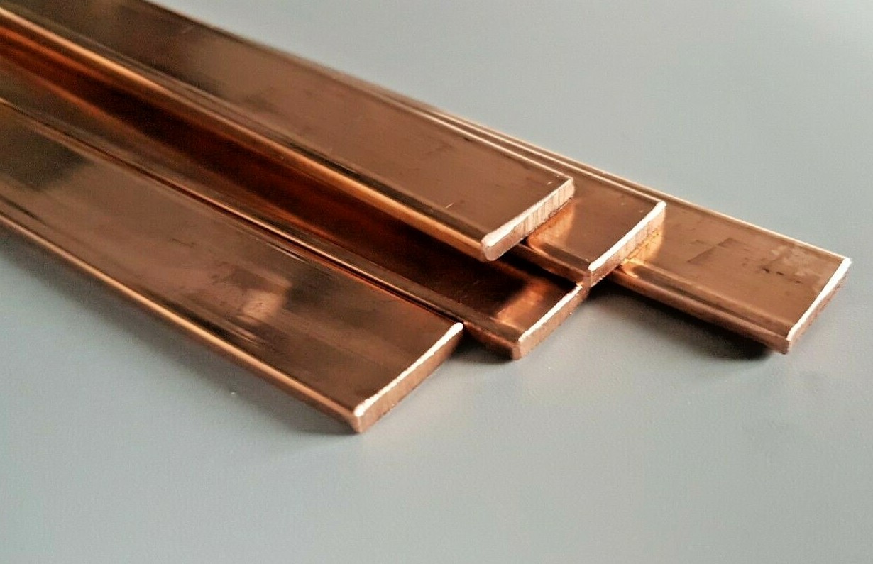 Copper Flat Bar Stock Metal C101 5/8" x 1/8" (15.8mm x 3.2mm) Various ...