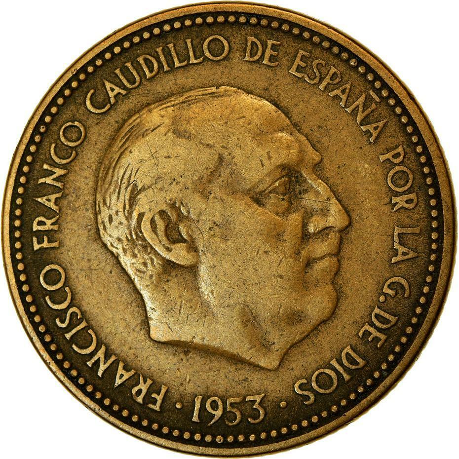 Spain 2½ Pesetas - Francisco Franco Coin KM 785 | 1953 | eBay