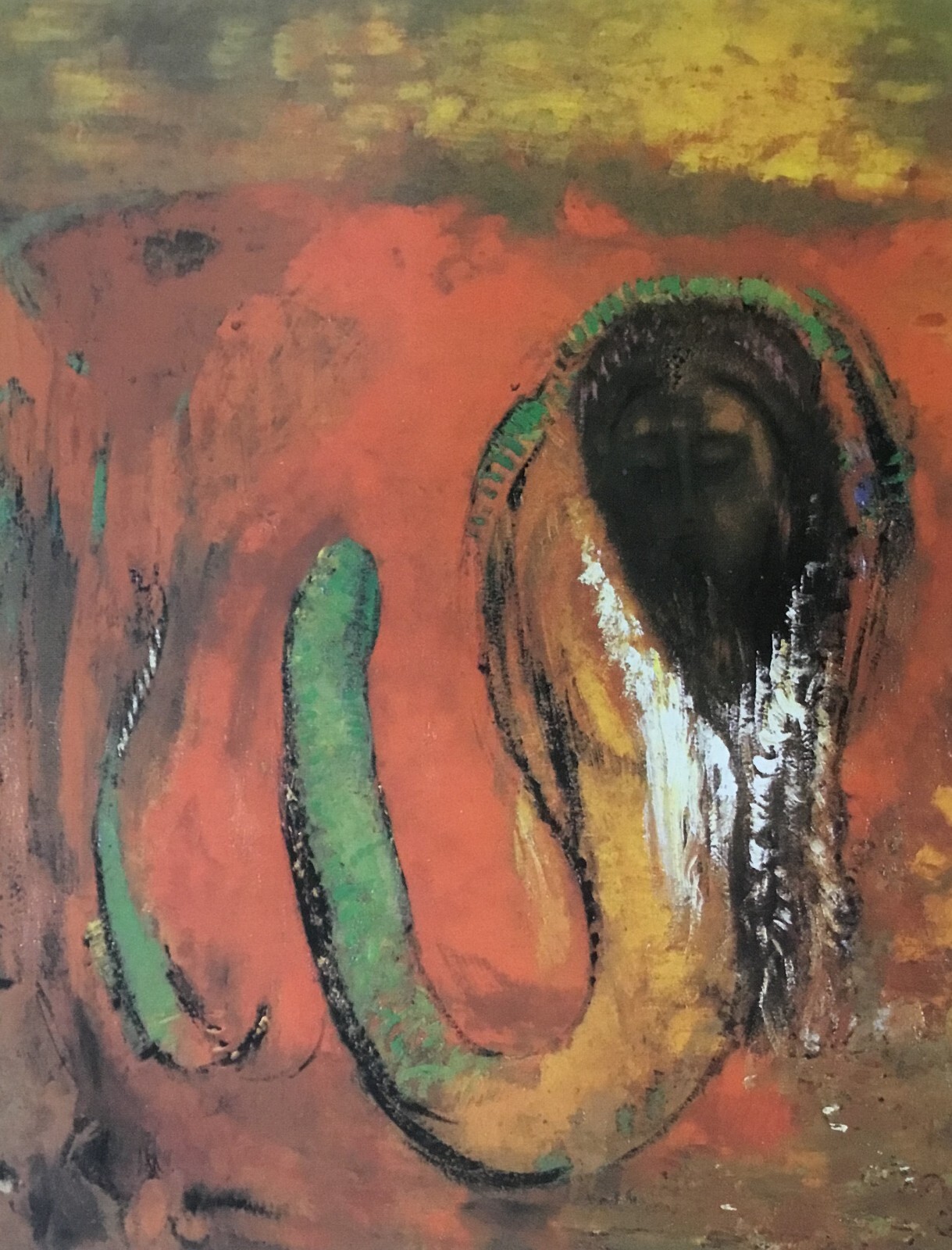 Odilon Redon Head Of Christ and Snake Custom Framed Print | eBay