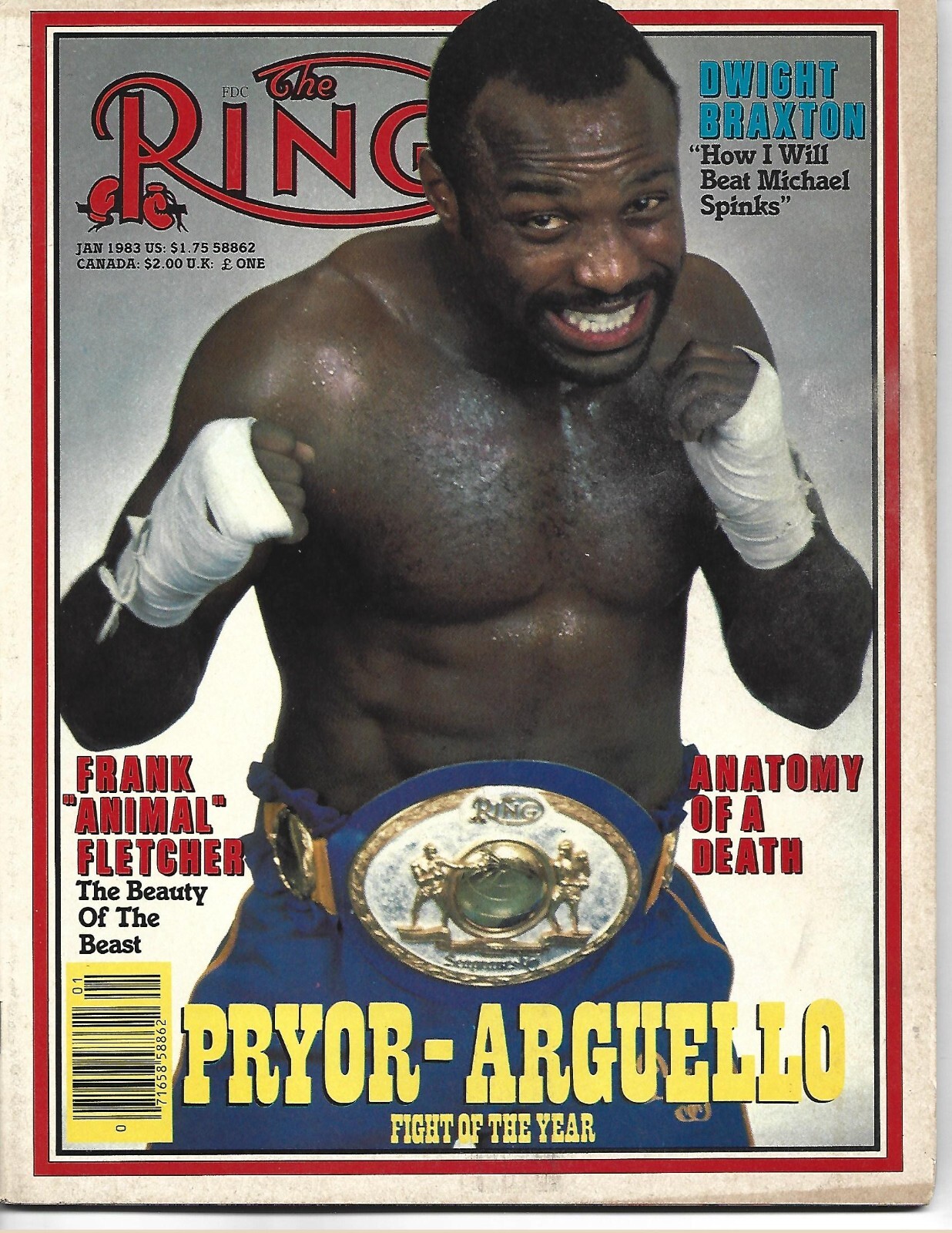 JANUARY 1983 THE RING BOXING MAGAZINE DWIGHT MUHAMMAD QAWI PRYOR ...