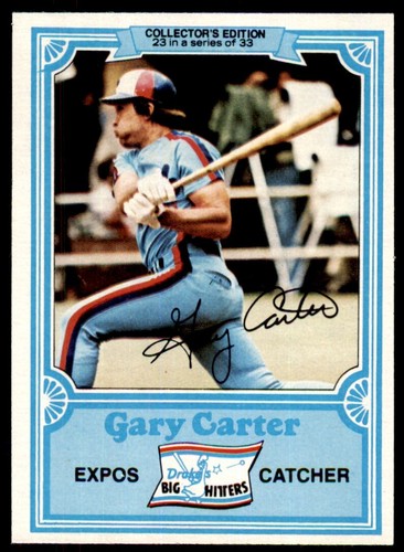 1981 Topps.Drake's Gary Carter . Montreal Expos #23 | eBay