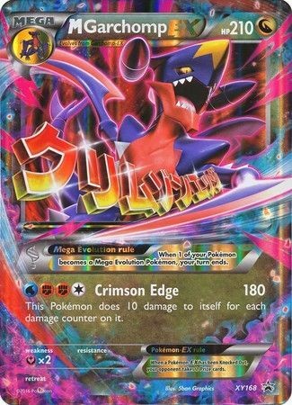 Mega Garchomp EX - XY168 - Pokemon XY Promo Ultra Rare Card LP | eBay