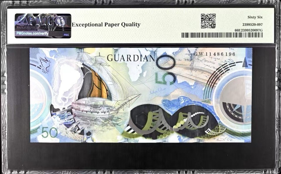 PMG66 Australia 50 Units Darwin Test Note Guardian Polymer | eBay