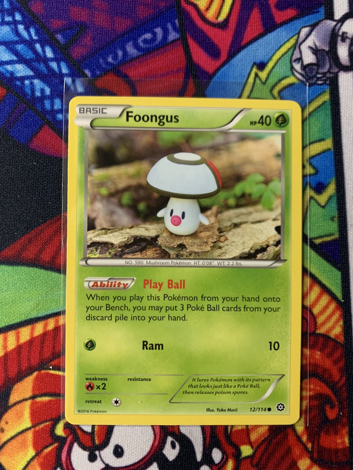 Foongus 12/114 - Common Pokemon Card - Steam Siege Set (2016) - NM/M | eBay