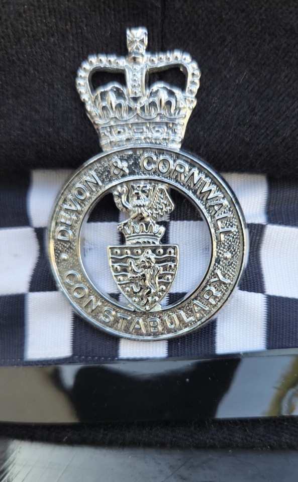 Vintage Devon & Cornwall Constabulary Police Cap & Badge (ENGLAND) | eBay
